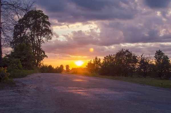 Country road sunset Stock Photos, Royalty Free Country road sunset ...