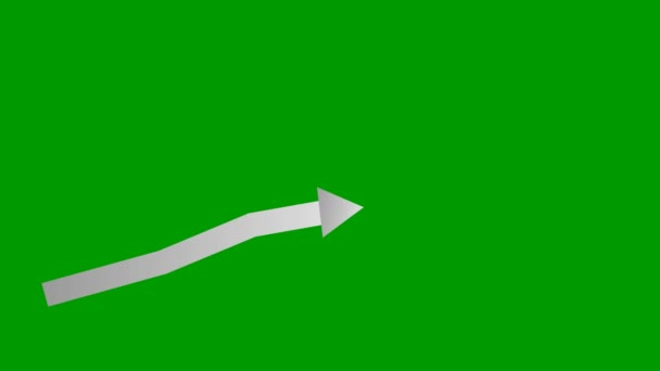 Animated Golden Arrow Growth Chart Economy Vector Illustration Isolated ...