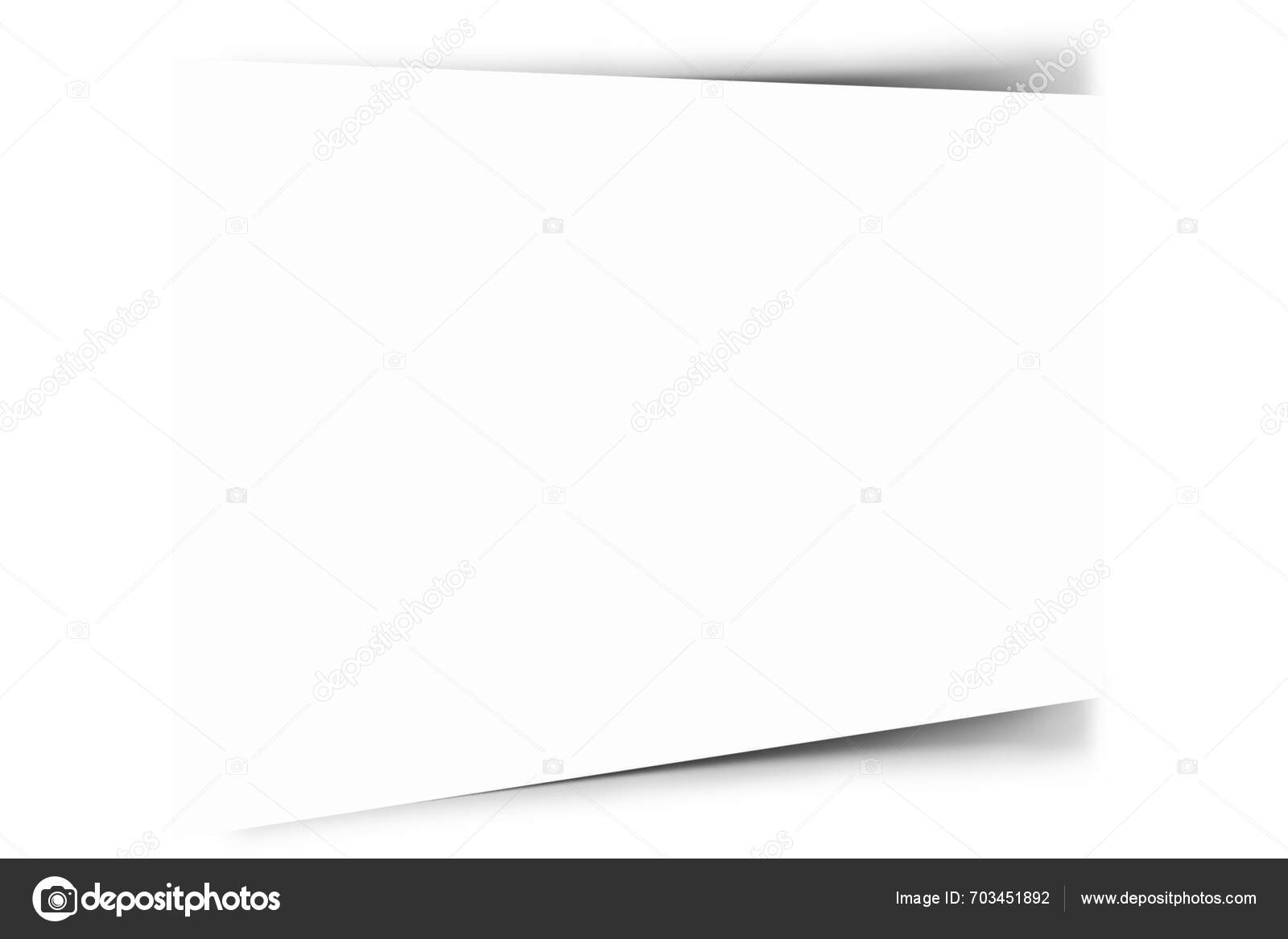 Realistic Concept Blank White Flyer Isolated White Background Can Use ...