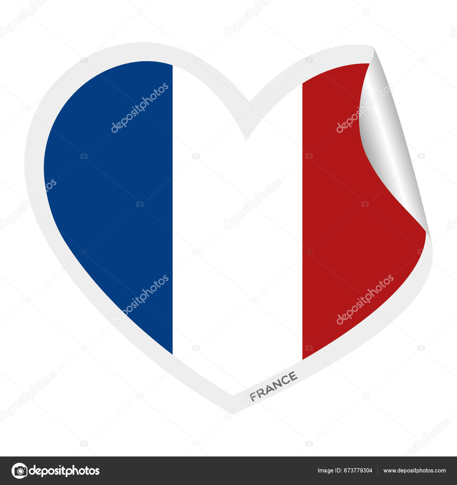 Isolated Heart Shape Flag France Vector Illustration Stock Vector by ... Isolated Heart Shape Flag France Vector Illustration Stock Vector by ...
