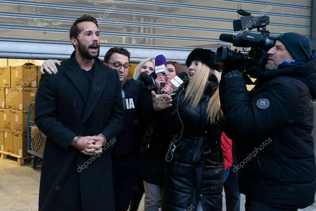Bucharest, Romania - January 25, 2023: Tristan Tate and his brother ...