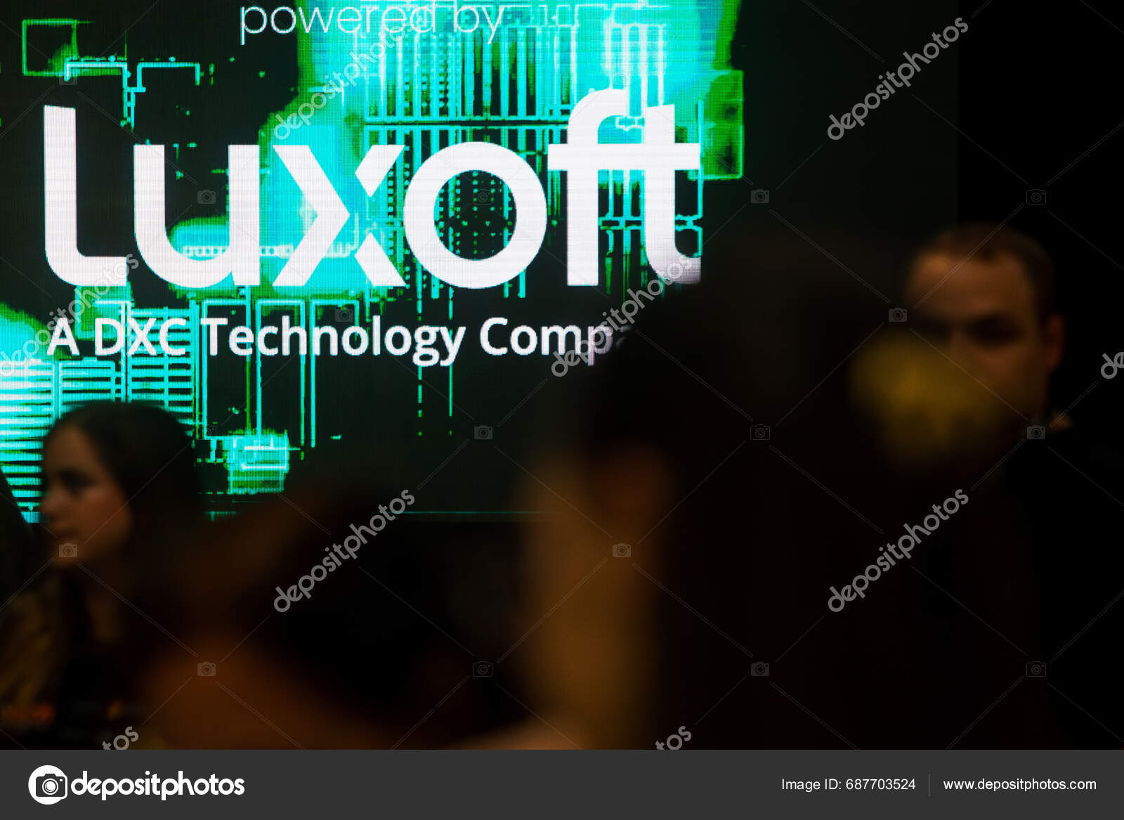 Bucharest Romania 9Th Nov 2023 Luxoft Logo Displayed Stage Gotech ...