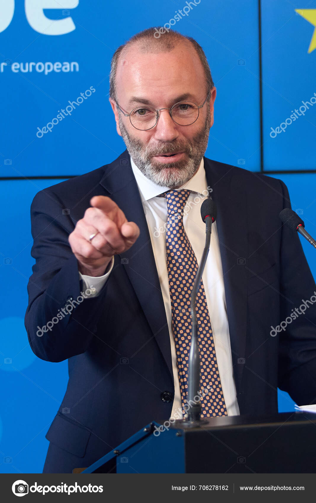 Bucharest Romania 5Th Mar 2024 Manfred Weber European People's Party ...