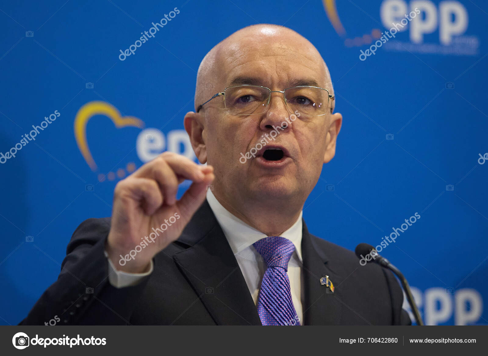 Bucharest Romania 6Th Mar 2024 Emil Boc Mayor Cluj Napoca — Stock ...