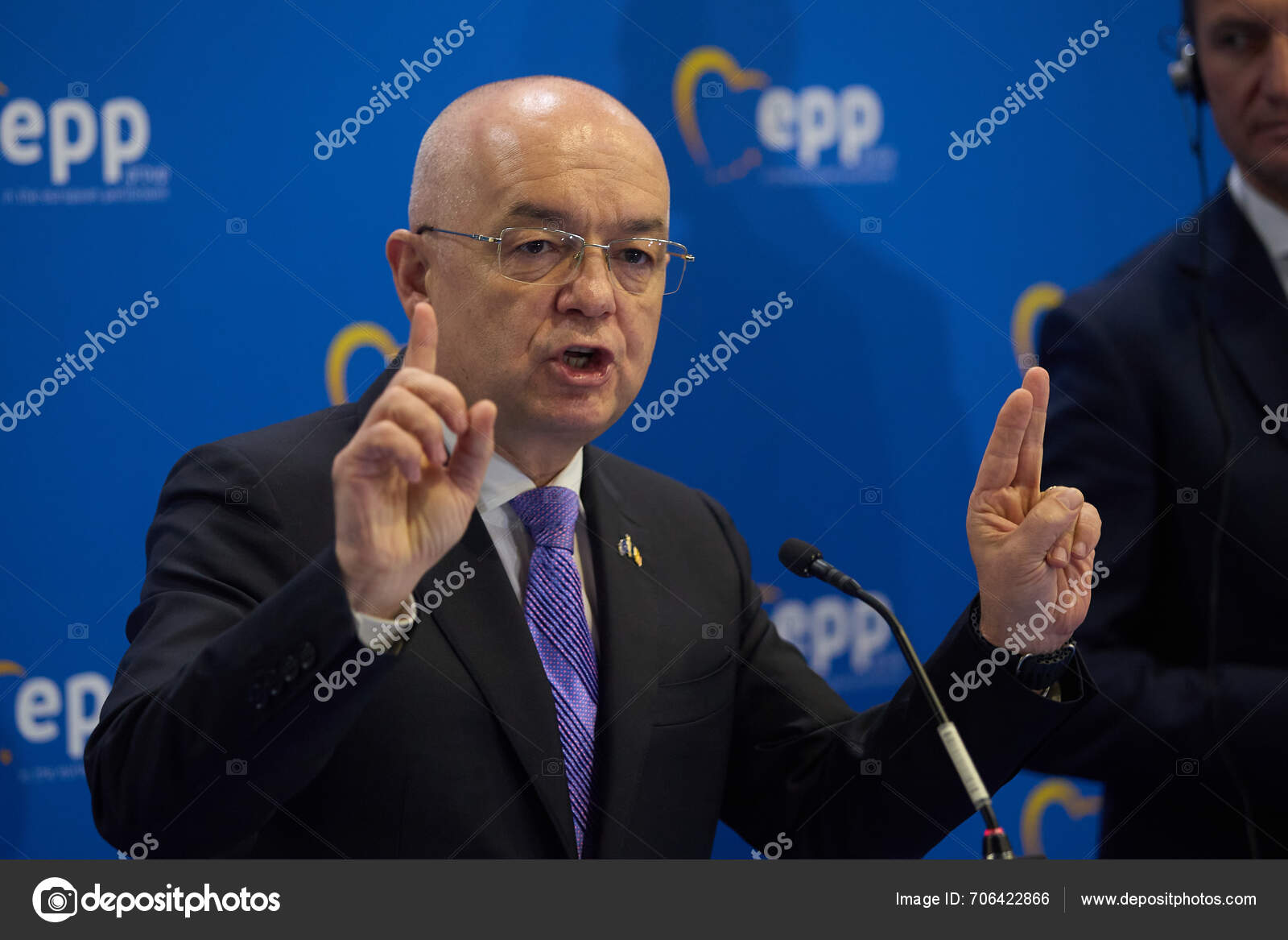 Bucharest Romania 6Th Mar 2024 Emil Boc Mayor Cluj Napoca — Stock ...