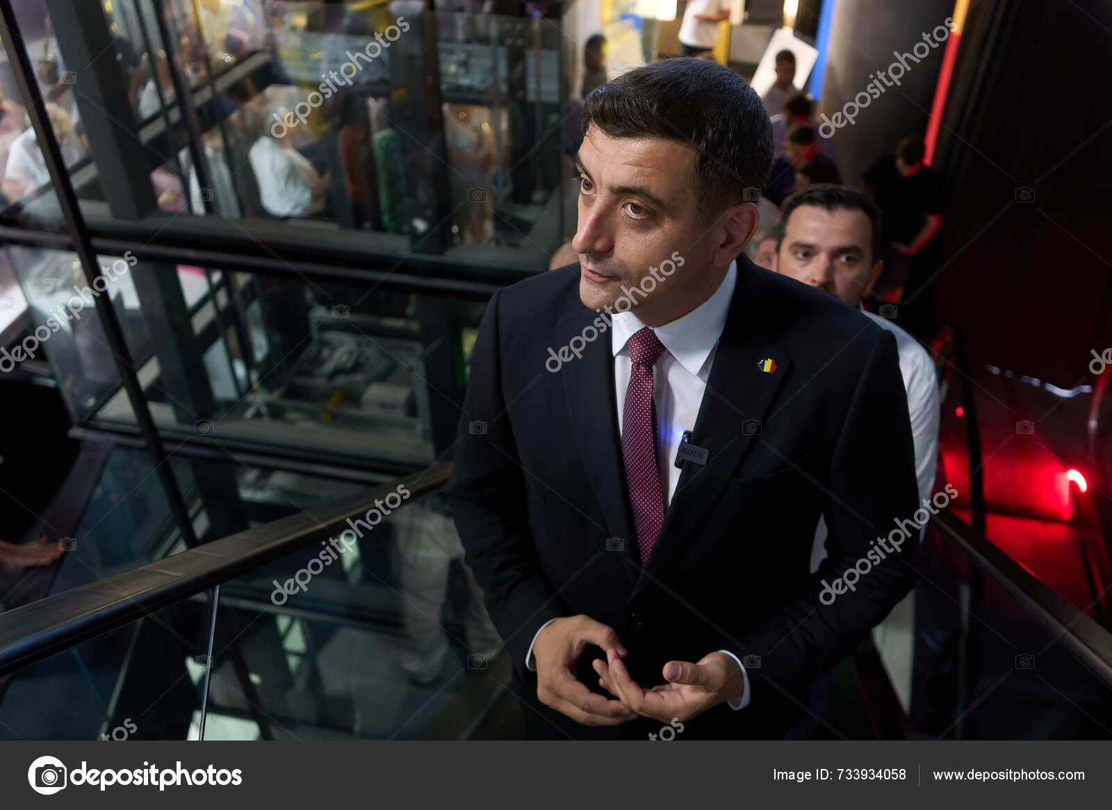 Bucharest Romania 22Nd July 2024 George Simion Presidential Candidate ...