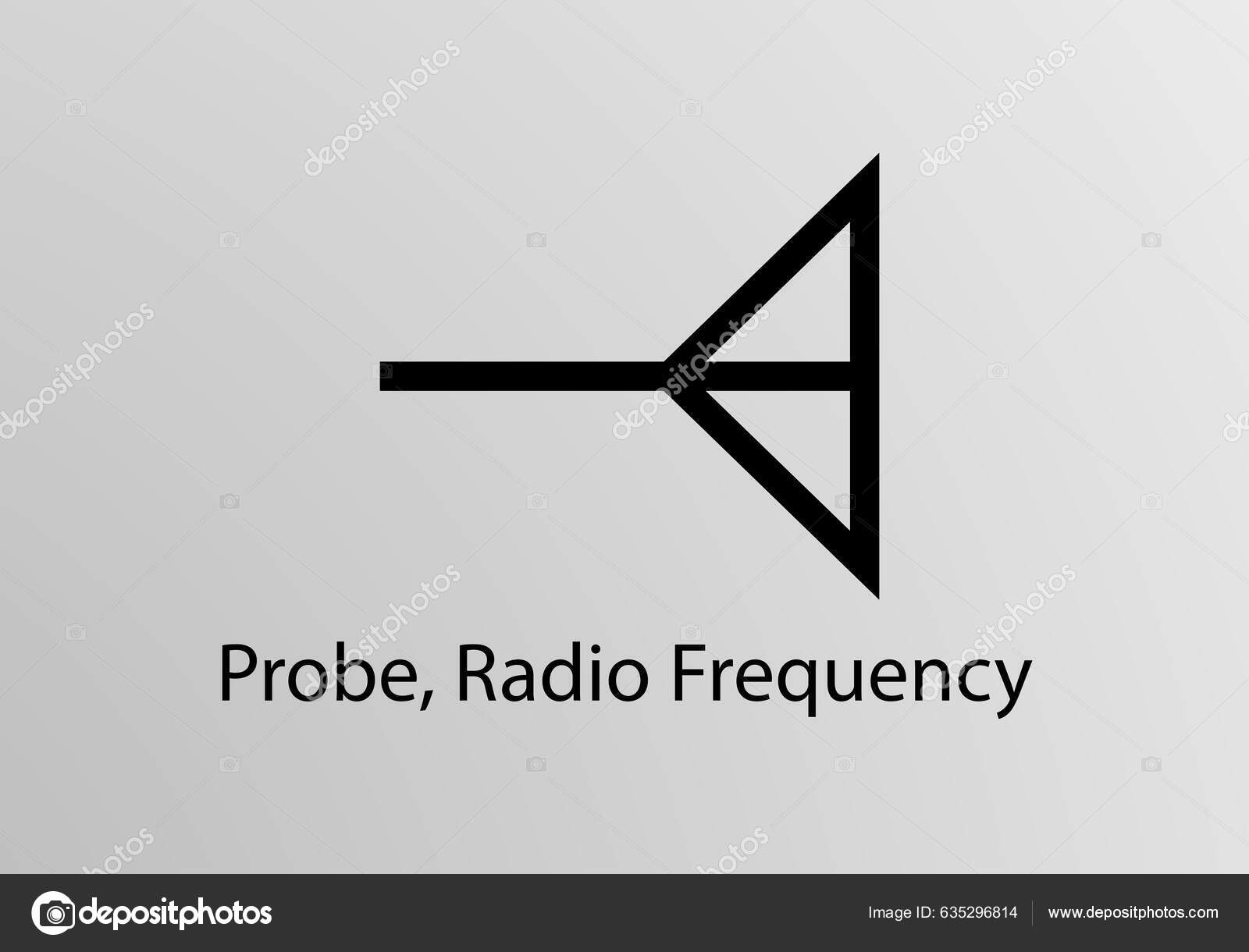 Probe Radio Frequency Symbol Vector Symbol Design Engineering Symbols ...