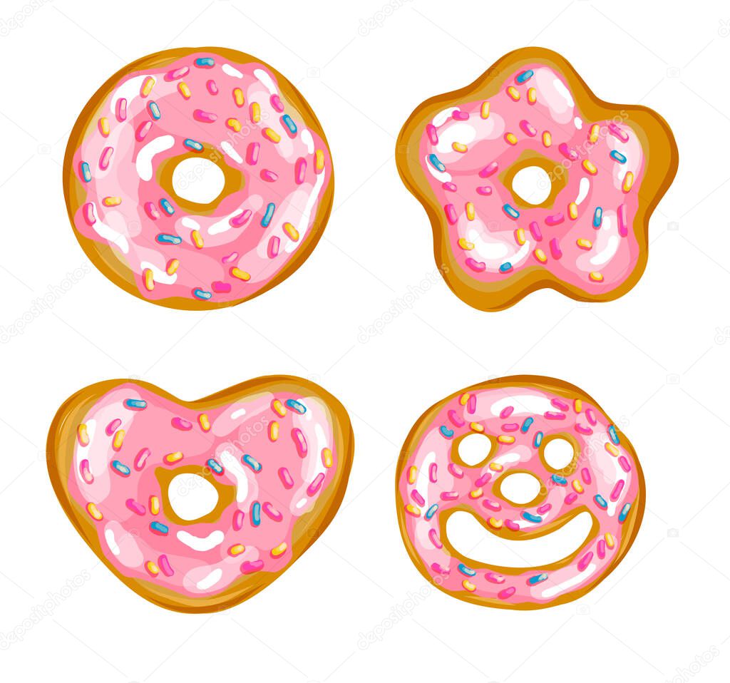 DONUT DAY.glazed donut dulce nacional. Dibujar kawaii americano ...