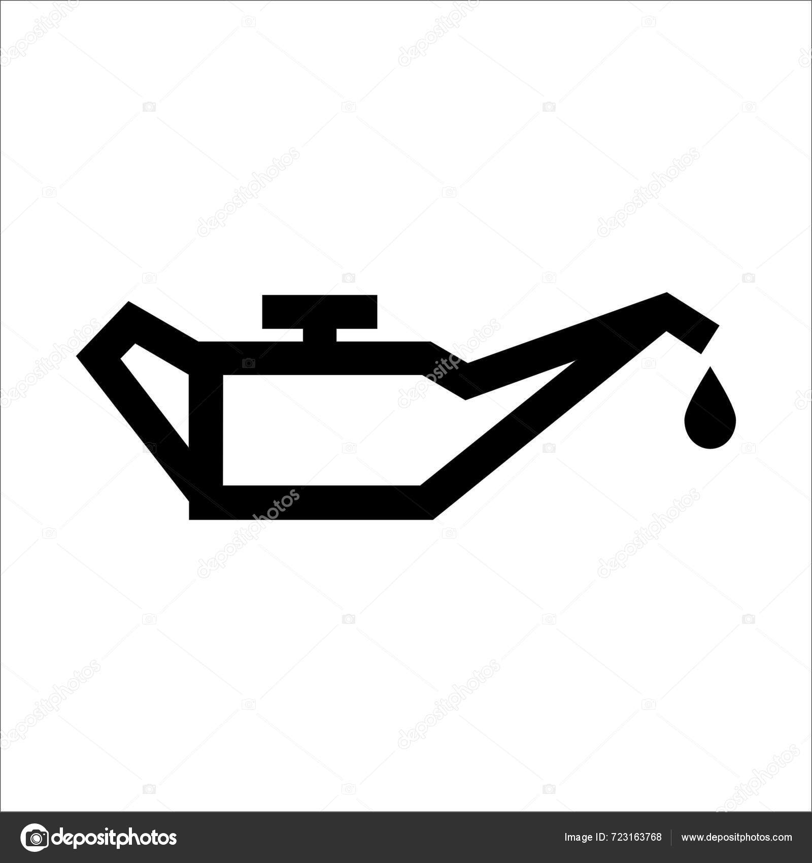 Sensor Óleo Serviço Carro Oficina Sensor Óleo Vetor Sinal Vetor de ...