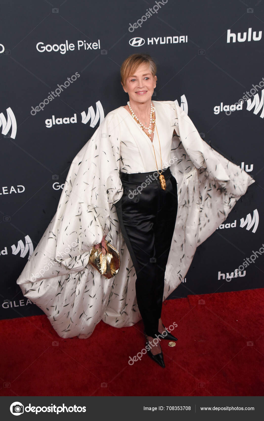 Beverly Hills Usa March 2024 Sharon Stone Attends 35Th Annual — Stock ...