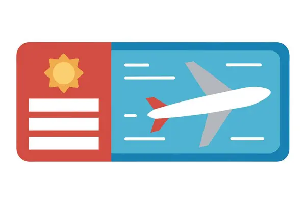 Plane ticket template Stock-vektorer, royaltyfrie Plane ticket template ...