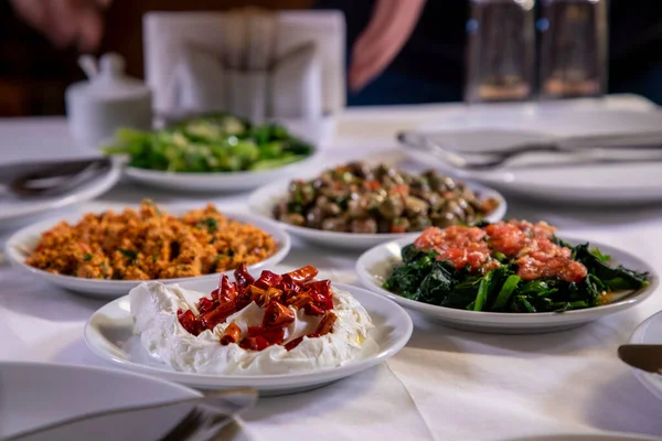 Traditional Anatolian Appetizers Raki Table Red Bean Stew Carrot ...