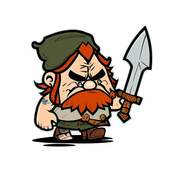 Angry Dwarf Warrior