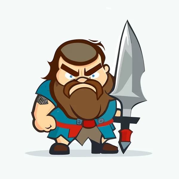 Angry Dwarf Warrior
