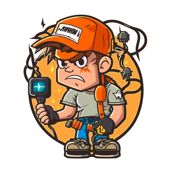 100,000 Electric engineer cartoon Vector Images | Depositphotos