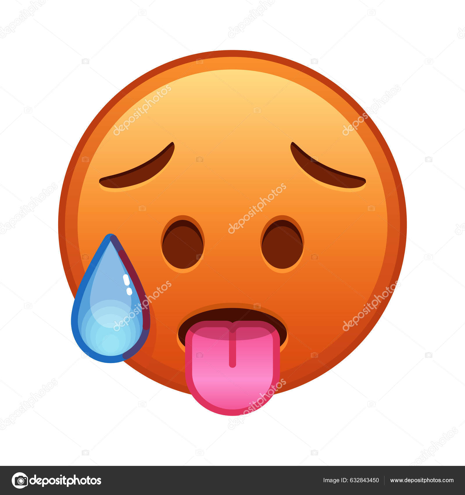 Sweating Face Emoticon