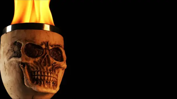 Skull fire Stock Photos, Royalty Free Skull fire Images | Depositphotos