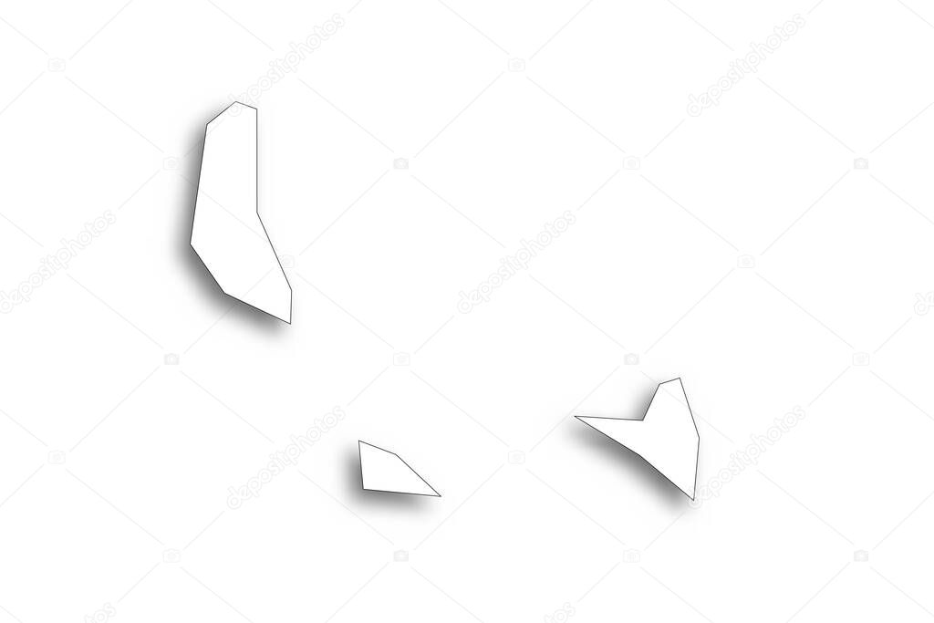 Comoros political map of administrative divisions - autonomous islands ...