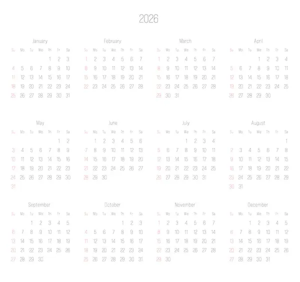 Monthly Calendar Year 2024 Week Starts Monday Block Months Two Stock ...