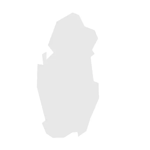 Kuwait Country Simplified Map Light Grey Silhouette Sharp Corners Isolated Stock Vector by ©pyty ...