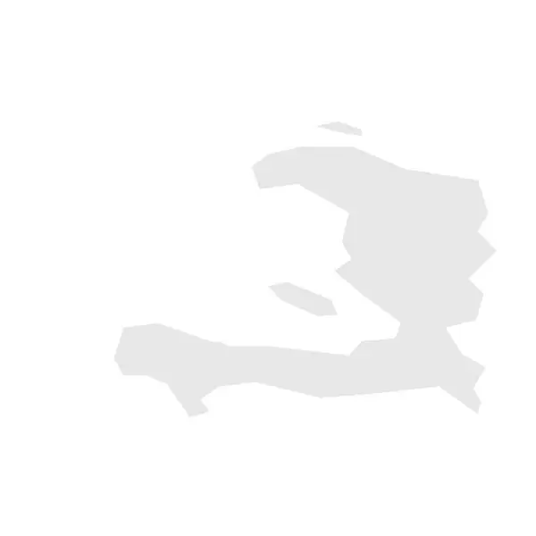 Kuwait Country Simplified Map Light Grey Silhouette Sharp Corners Isolated Stock Vector by ©pyty ...