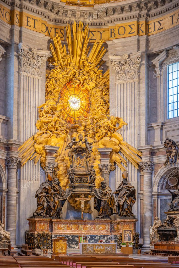 En el ábside de la Basílica de San Pedro, la magnífica Catedral de San ...