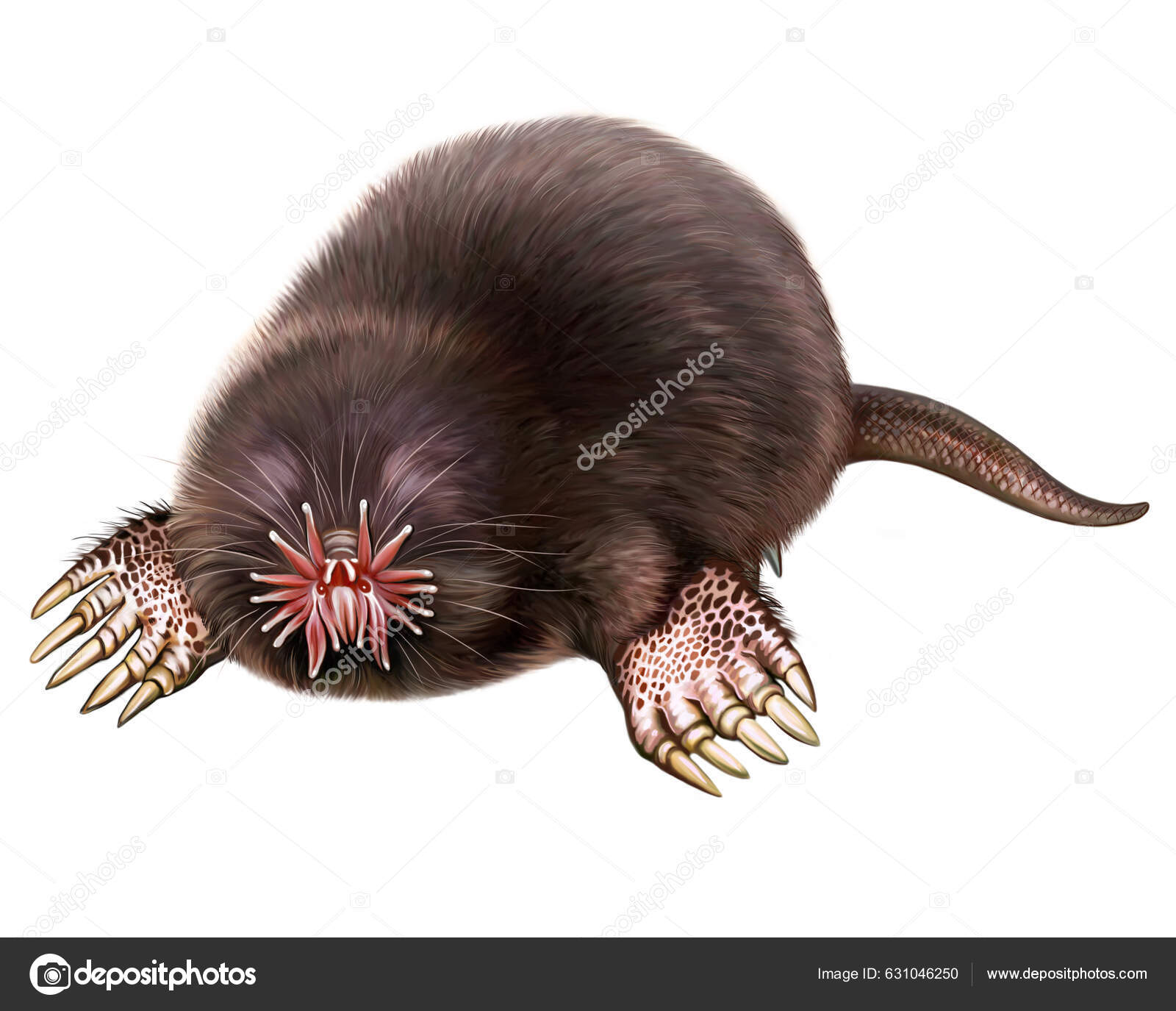 Star Nosed Mole Condylura Cristata Talpidae Mammal North American ...