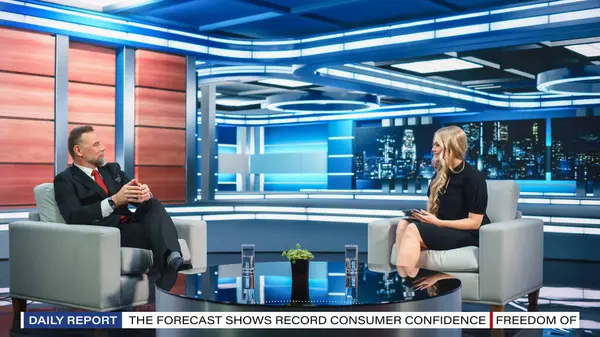 Celebrity interview Stock Photos, Royalty Free Celebrity interview ...