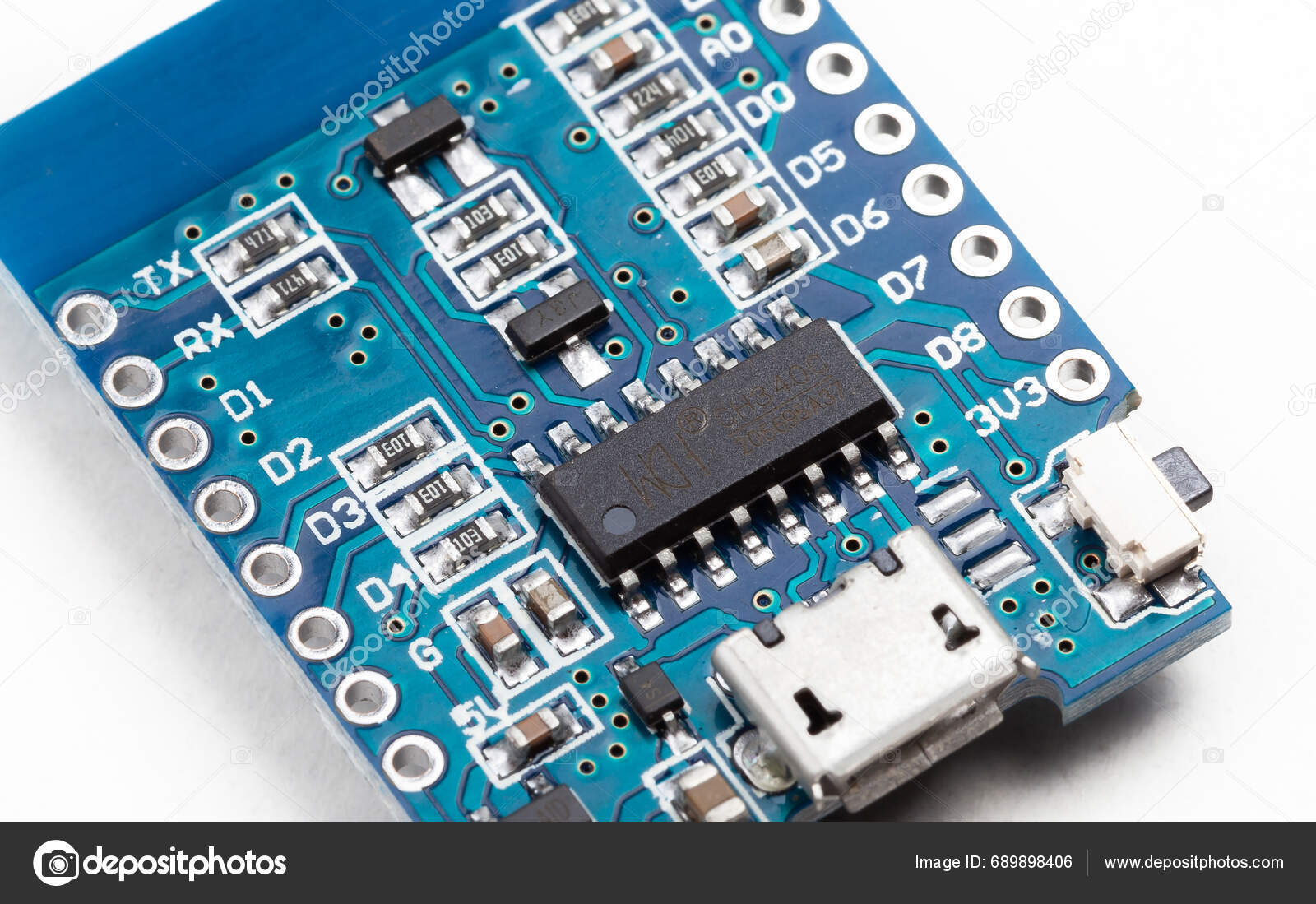 Espressif Esp 8266 Mod Wifi Bluetooth Module Microchip Iot Arduino — Stock Editorial Photo