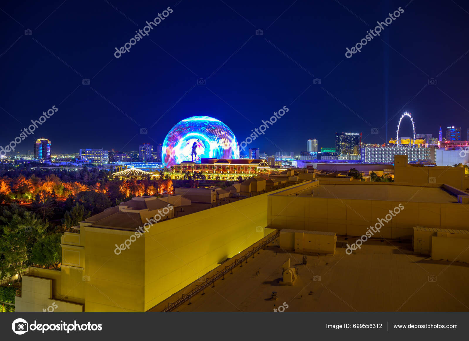 Las Vegas Nevada Usa November 2023 Msg Sphere Las Vegas — Stock Editorial Photo © miroslav_1 ...