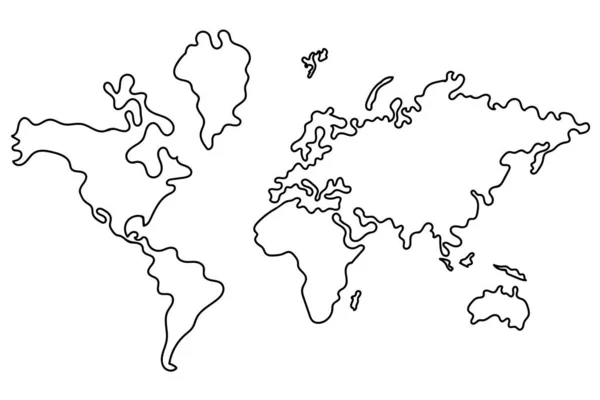 blank outline of the world