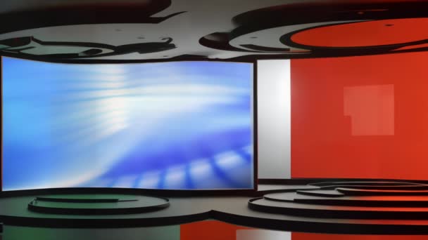 Create Seamless News Experience Virtual Studio Set Stock Video Footage ...