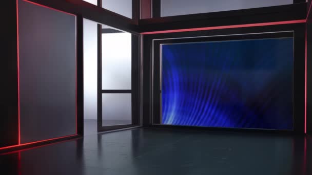 Modern Studio Presentation Virtual Set Background Loop — Stock Video ...