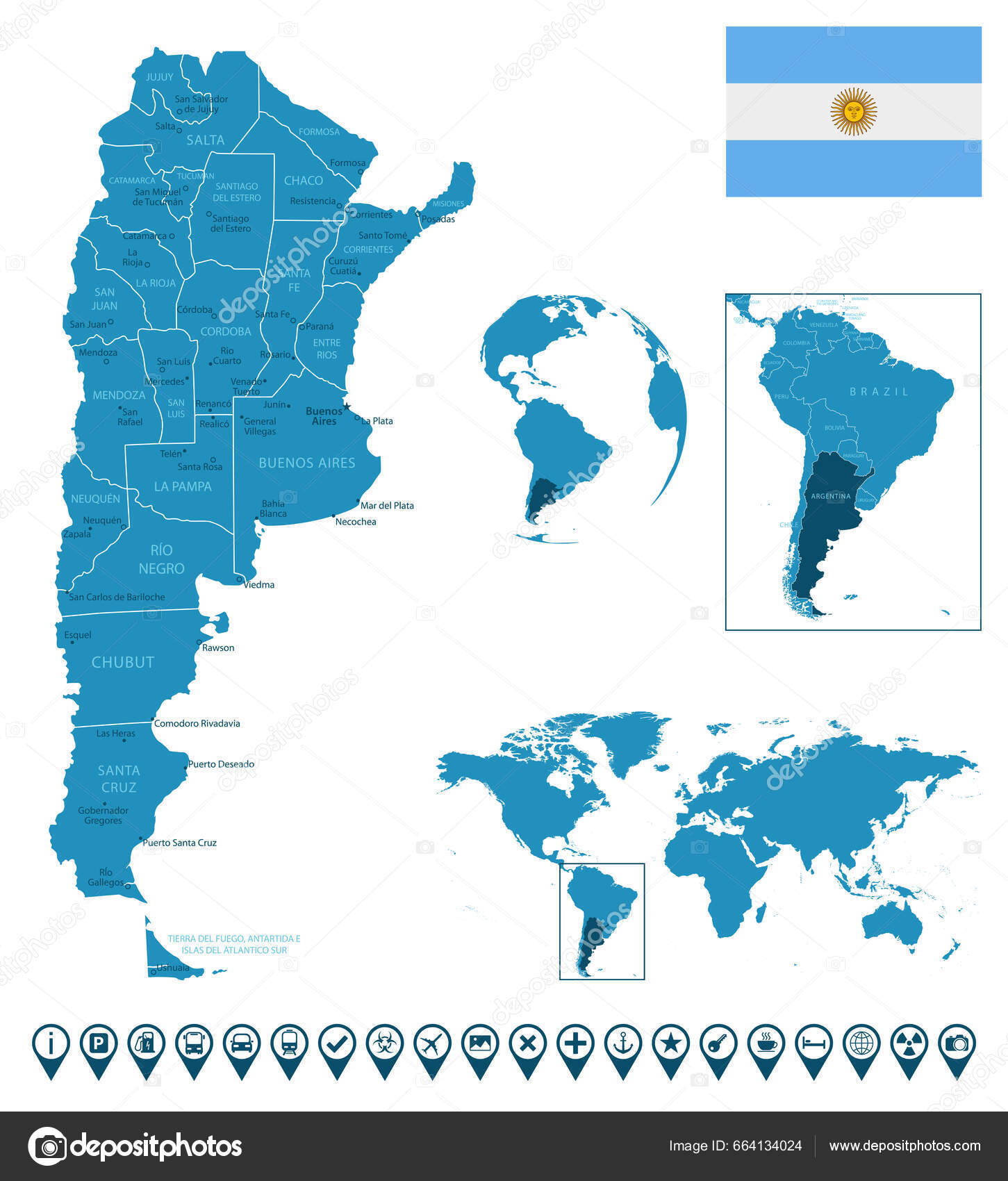 Mapa Do Mundo Argentina Maps Of Argentina Worldometer