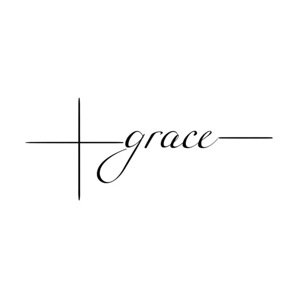 The Word Grace In Cursive