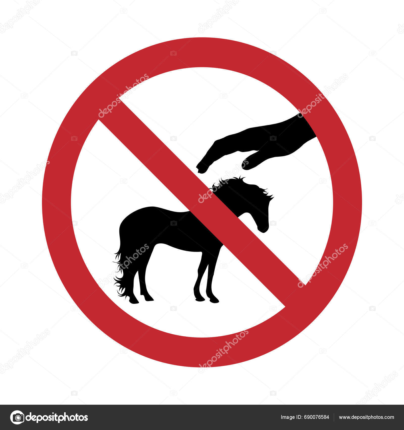 Silueta Vectorial Tocar Marca Caballo Sobre Fondo Blanco Símbolo ...