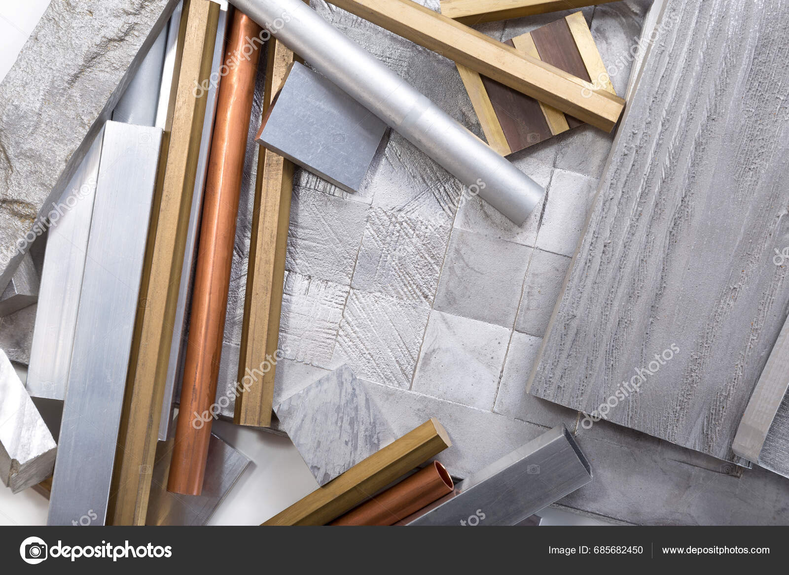 Fragments Aluminum Bronze Copper Brass Products Form Tubes Profiles ...