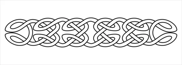 Patrón Entrelazado Celta Aislado Vector Símbolo Nórdico Ilustración Vectores Nudo Vector de ...