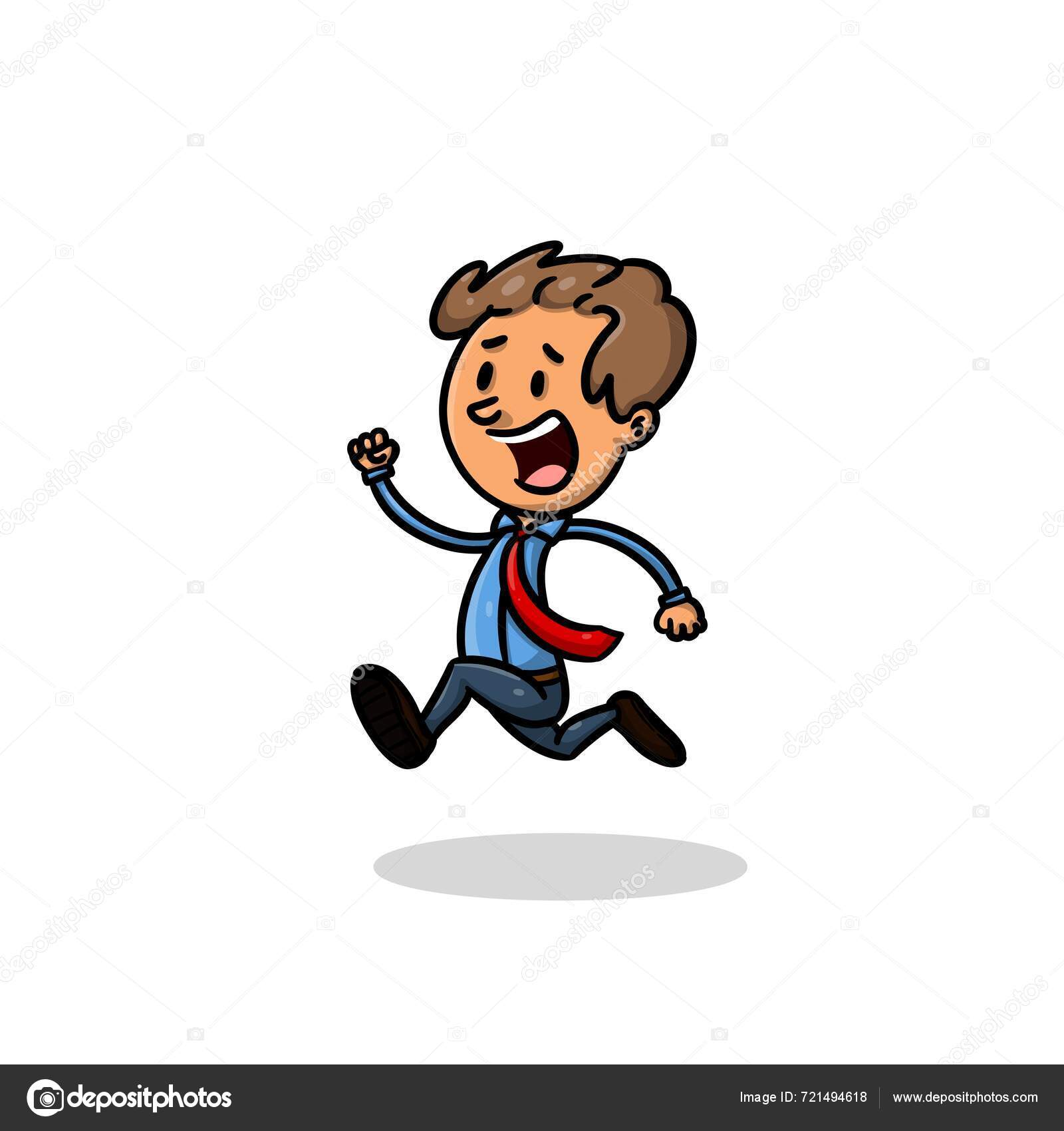 Illustration Businessman Running Away — Stock Photo © winduadi #721494618 Illustration Businessman Running Away — Stock Photo © winduadi #721494618