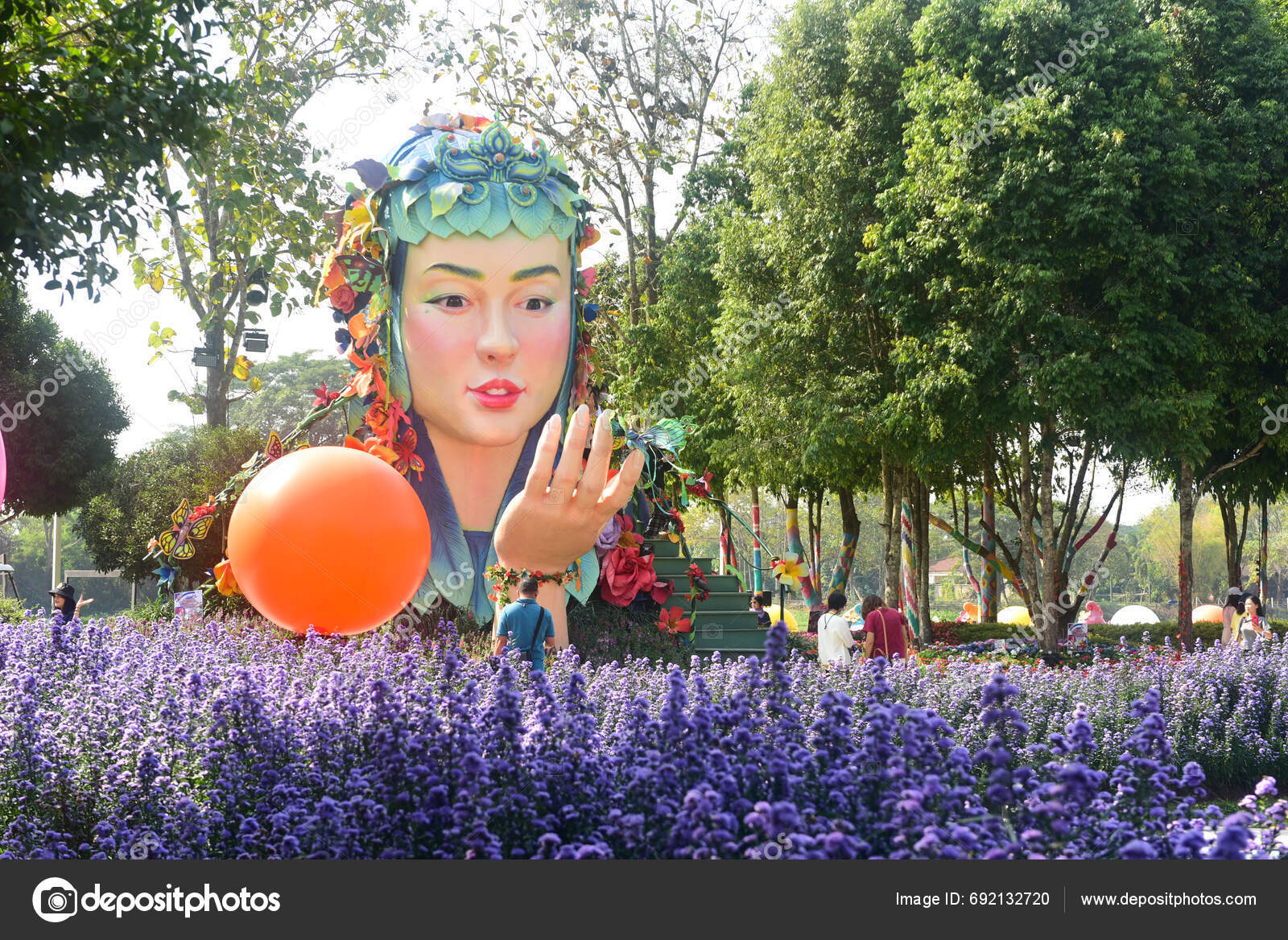 Chiang Rai Thailand December 2022 Asean Flower Festival Chiang Rai ...