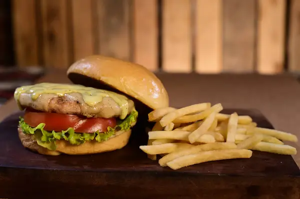 Rustic burger Stock Photos, Royalty Free Rustic burger Images ...