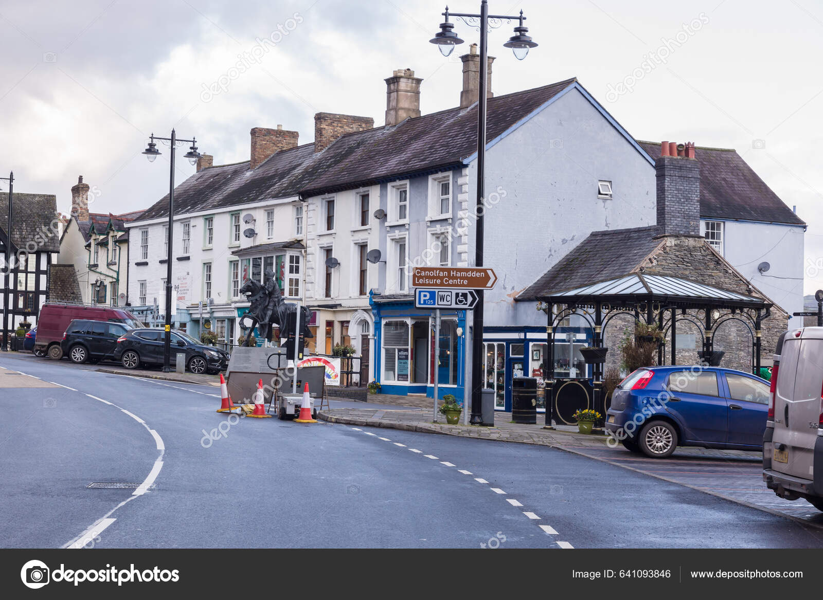 Corwen Wales December 2020 Centre Welsh Town Corwen Denbighshire North ...