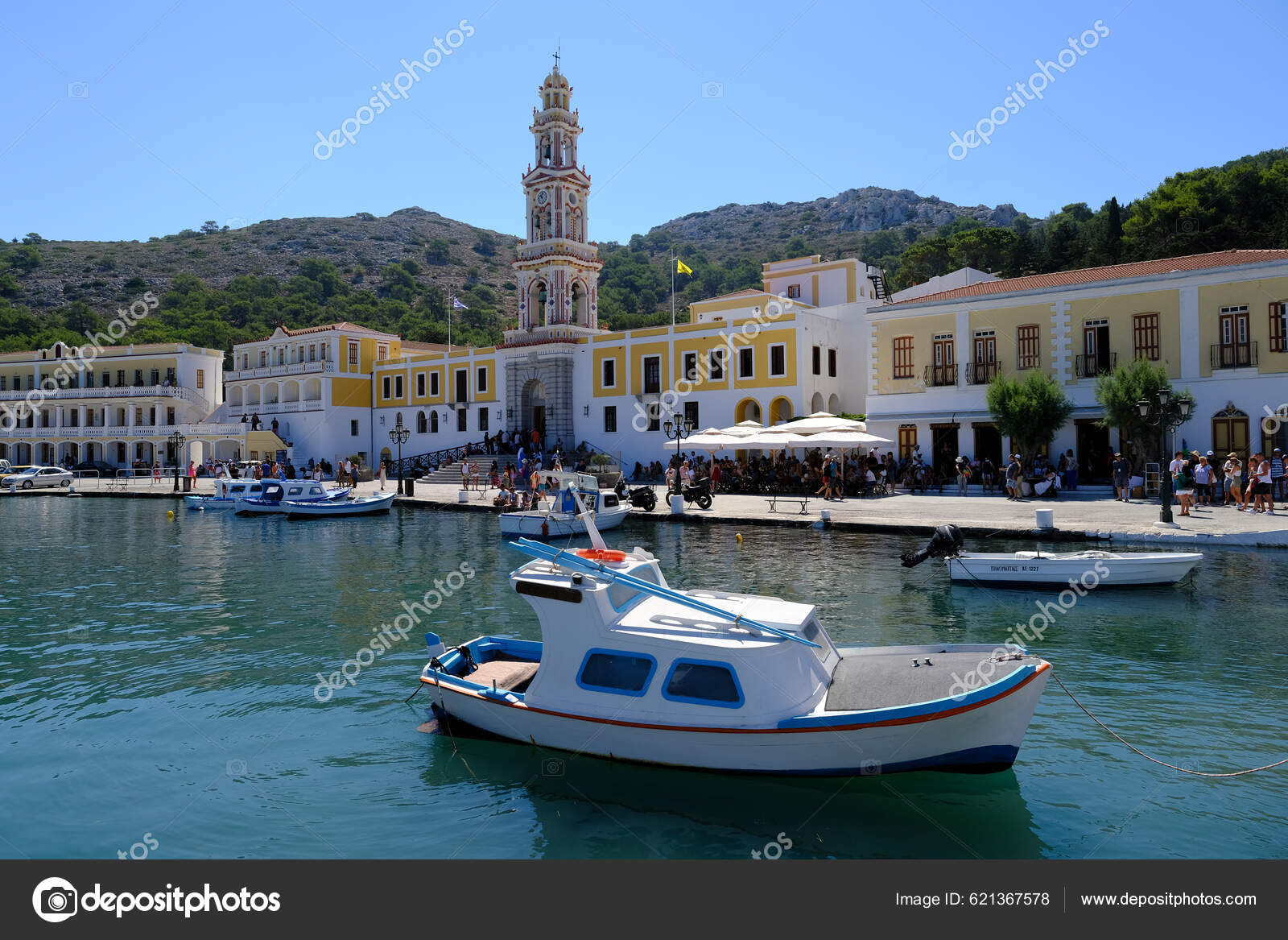 Holy Monastery Archangel Michael Panormitis Symi Dodecanese Greece July ...