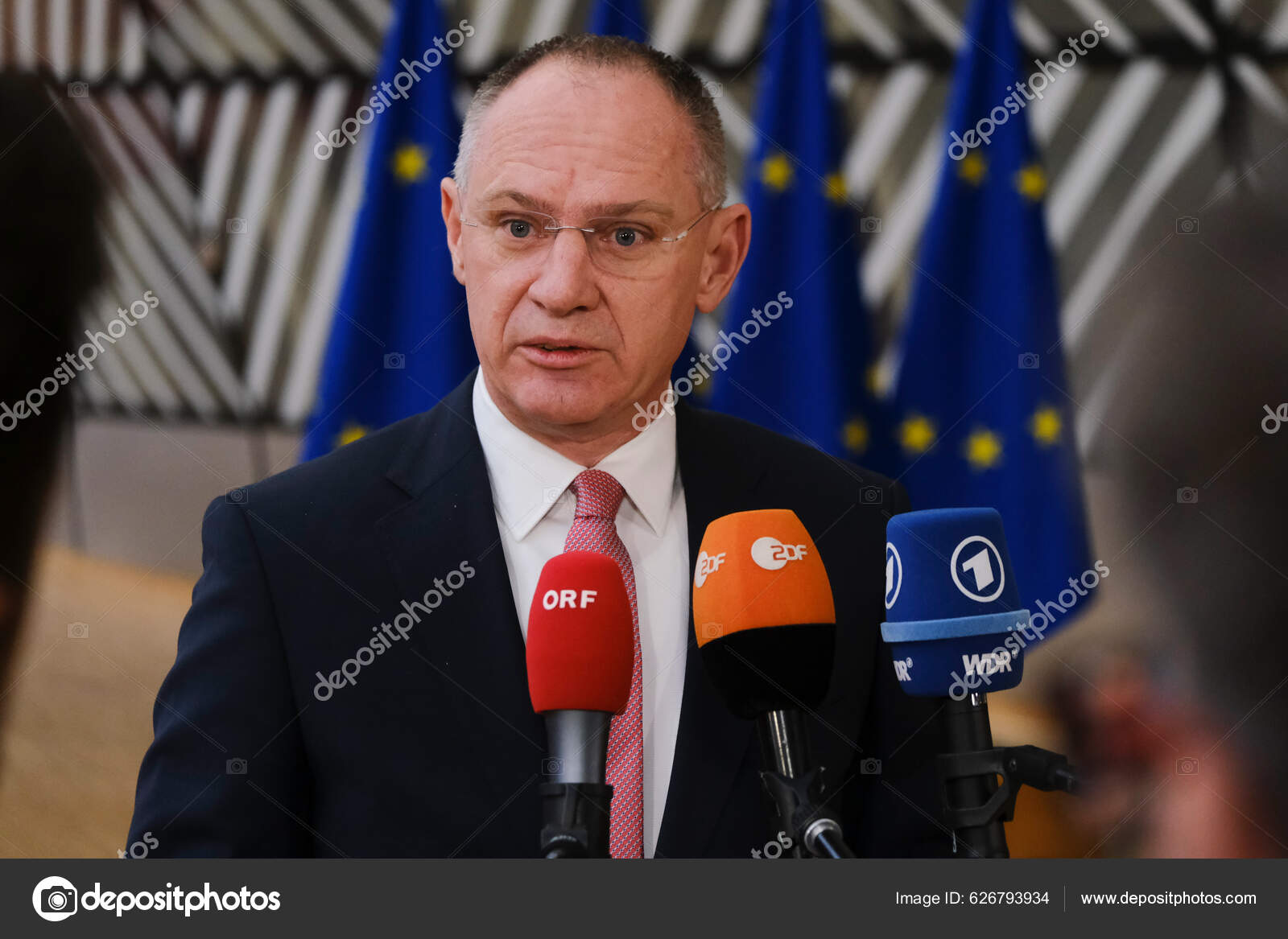 Gerhard Karner Minister Arrives Attend European Home Affairs Council ...