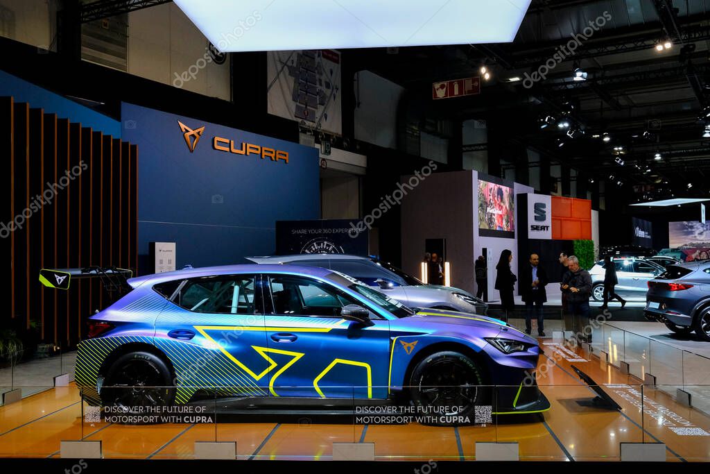 Cupra car on display during the opening of the Brussels Motor Show at ...