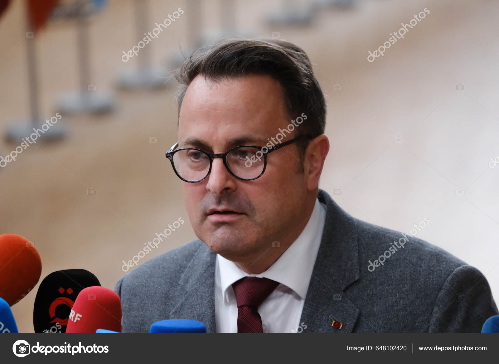 Luxembourg's Prime Minister Xavier Bettel Arrives Summit Headquarters ...