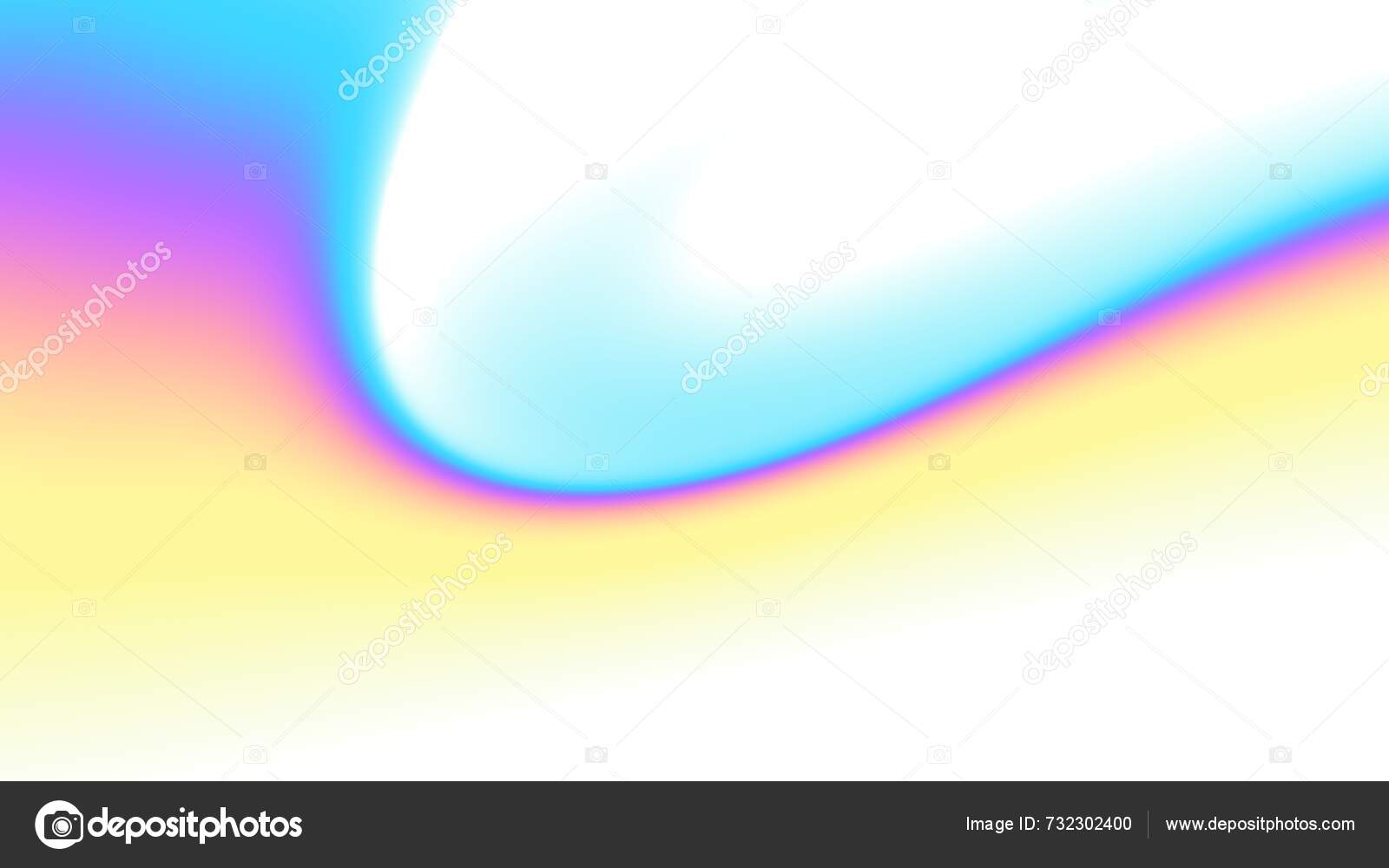 Blurred Transparent Gradient Background Elegant Rainbow Colours Wavy ...