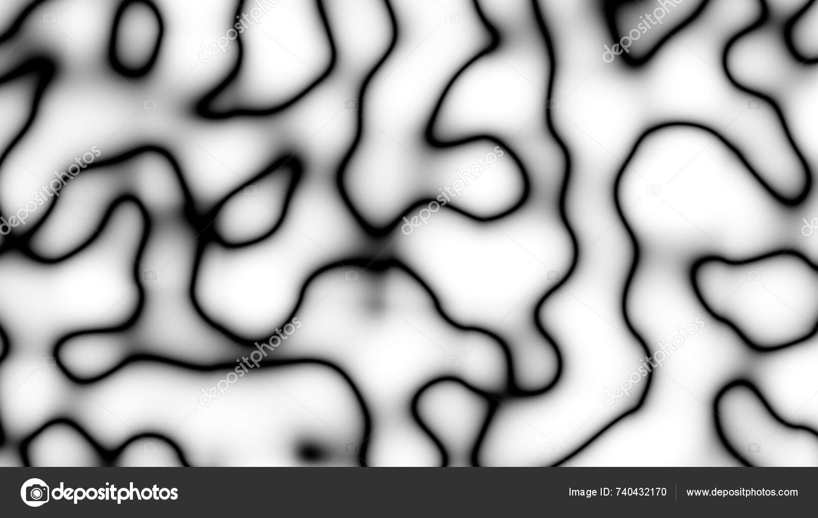 Abstract Black Blur Thin Linear Abstract Curved Wavy Wide Pattern ...