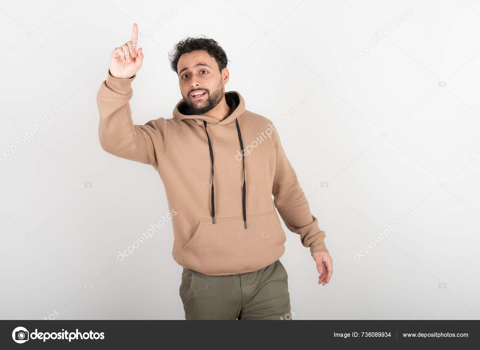 Man Making Objection Her Hand — Stock Photo © MarianoGaspar #736089934