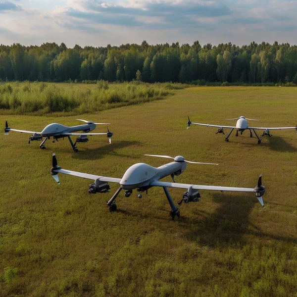 Military Modern Drones Modern Technology New Weapons Stock Photo by ...